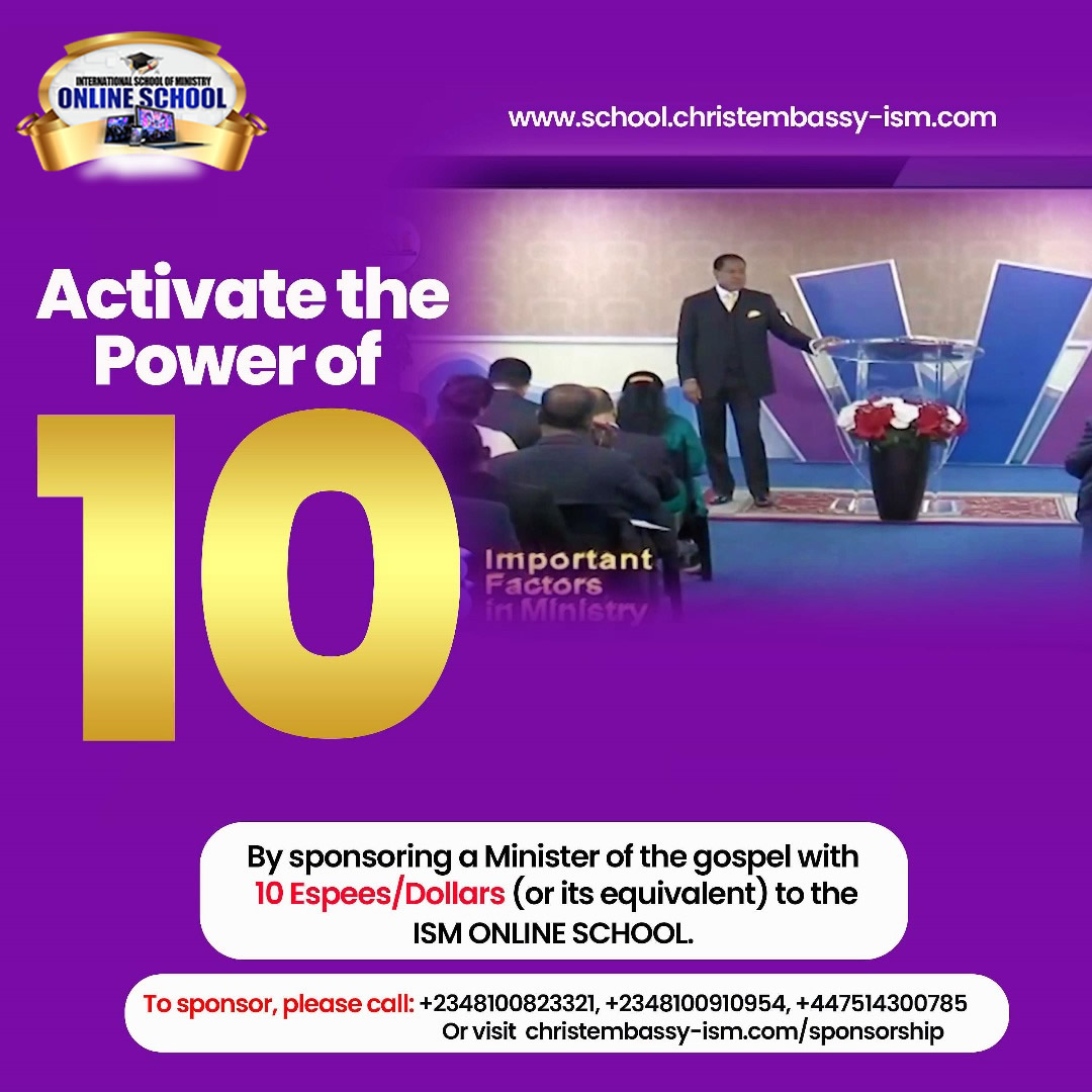 ISM Sponsorship The Power Of 10 ISM Sponsorship The Power Of 10